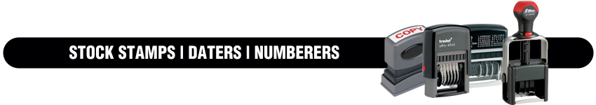 Stock Stamps, Daters and Numberers
